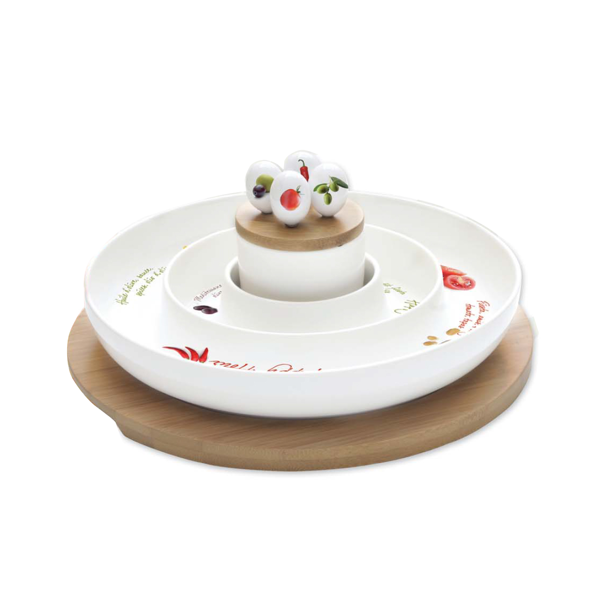 Set servire aperitive 7 piese - Nuova R2S | KitchenShop