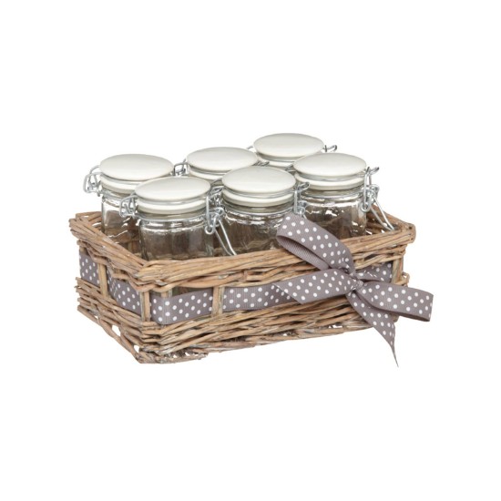 Set 6 borcane cu suport - Kitchen Craft | KitchenShop