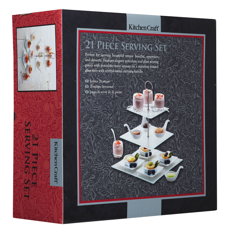 Set servire aperitive 21 piese - Kitchen Craft | KitchenShop