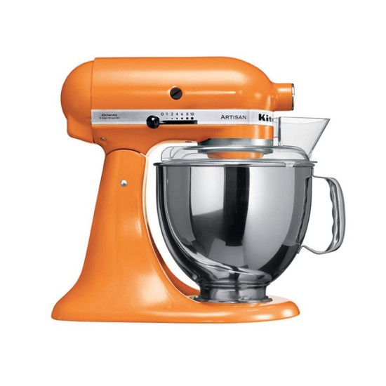 Mixer cu bol 4.8L, Artisan, Model 150, Tangerine - KitchenAid | KitchenShop