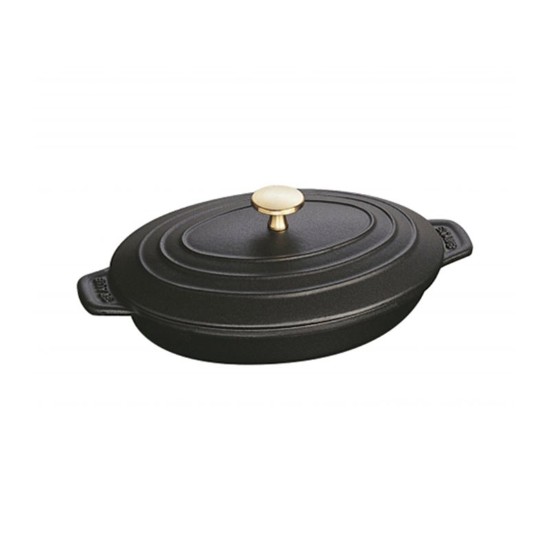 Vas oval fonta, 23 x 17cm/1L, Black - Staub | KitchenShop