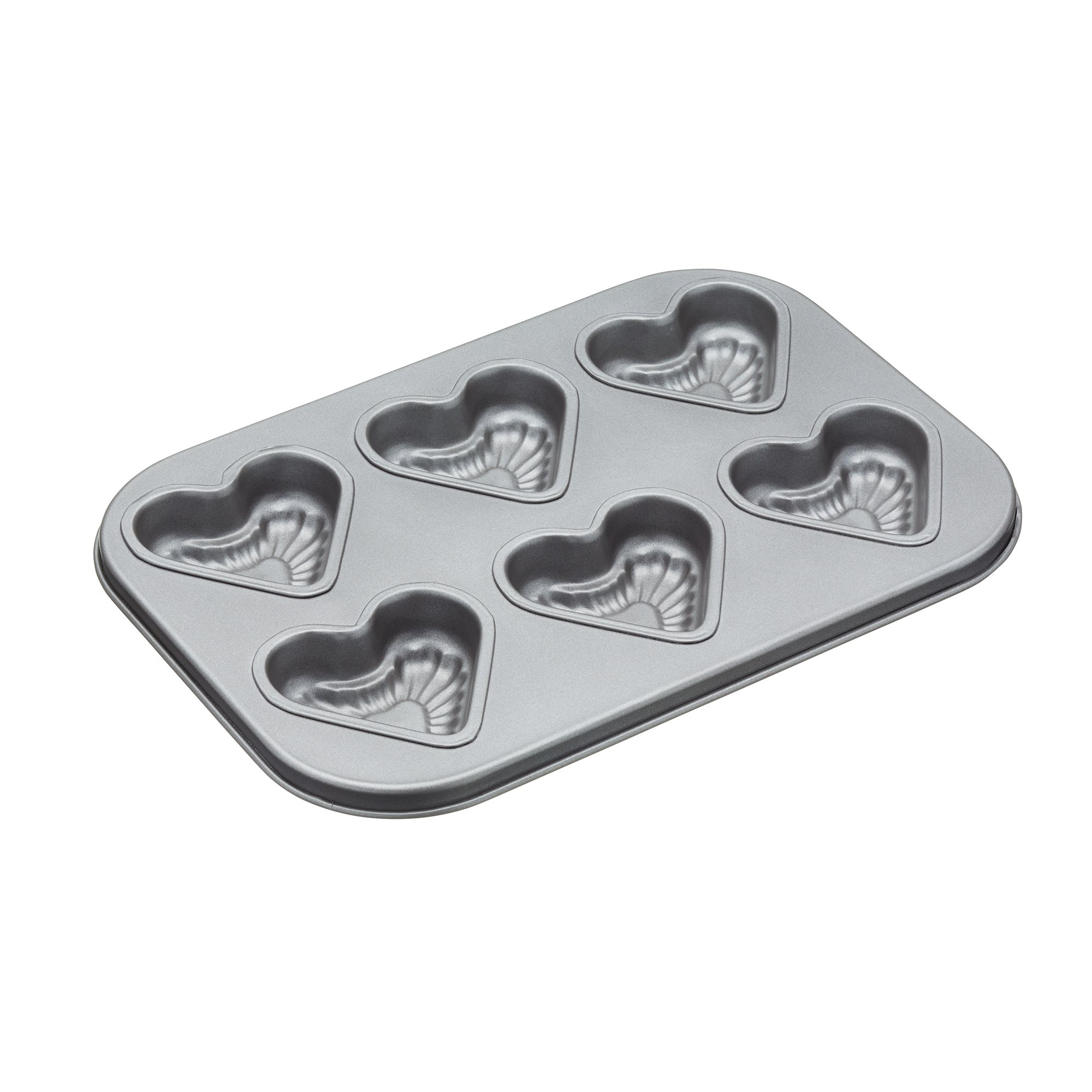 Tava 6 prajituri inima, 26 x 18 cm - Kitchen Craft | KitchenShop