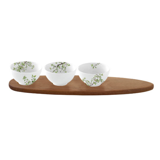 Set servire aperitive 4 piese "Natura" - Nuova R2S
