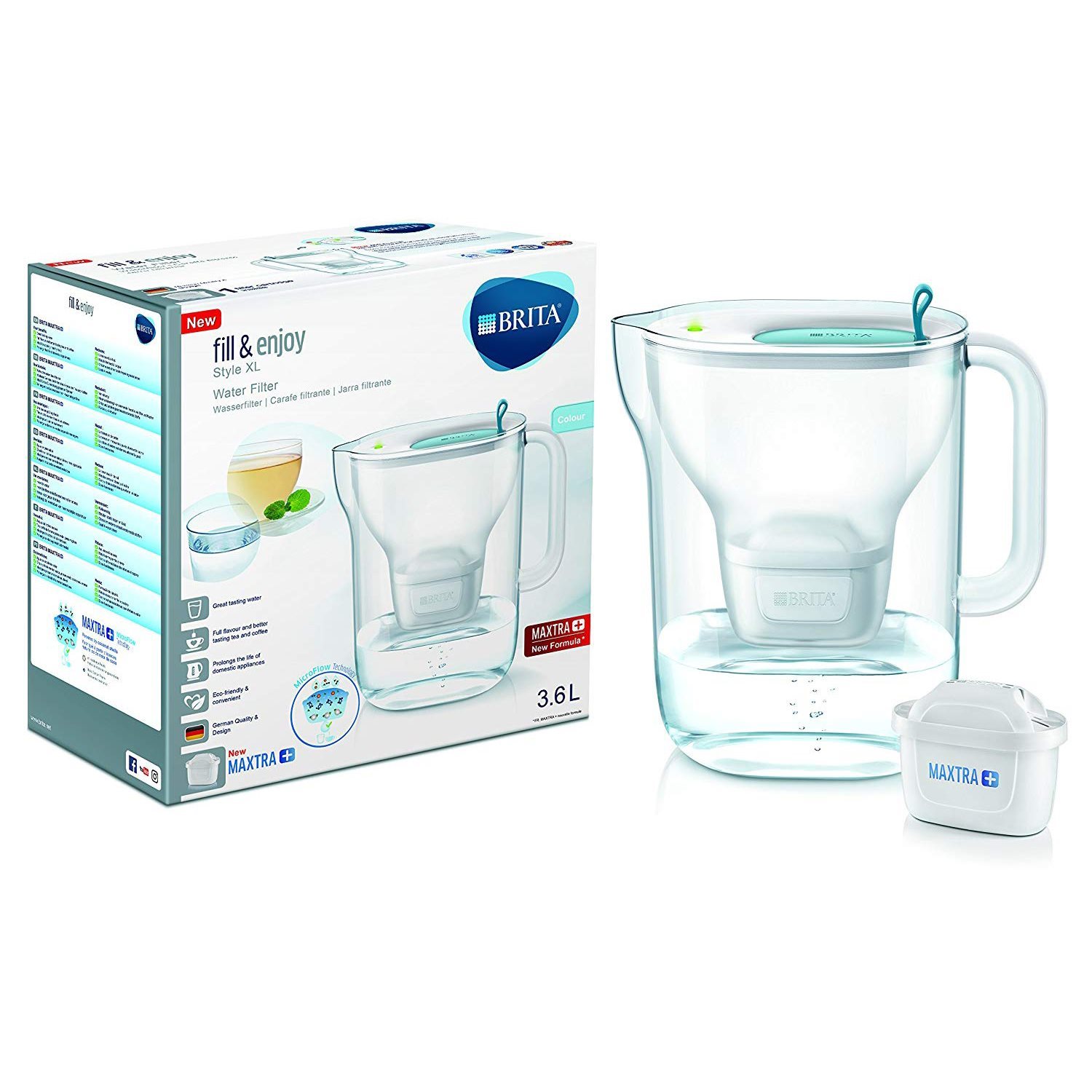 Cana filtranta BRITA Style XL 3,6 L Maxtra+ (blue) | KitchenShop