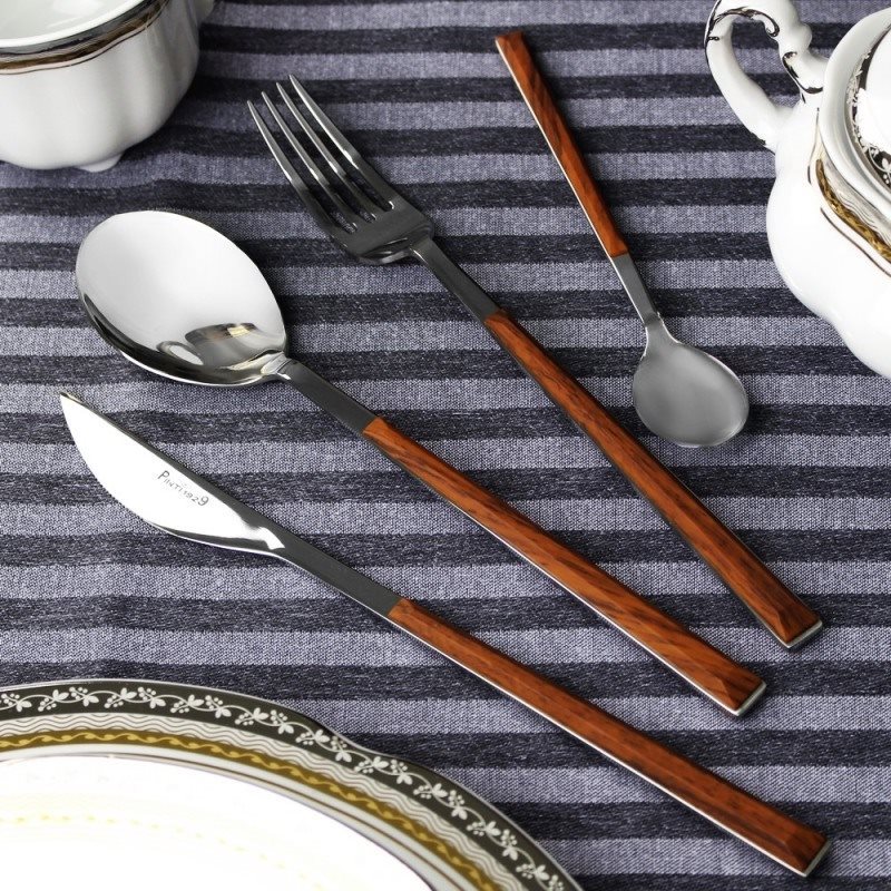 Set tacamuri 24 piese Sushi Queen Mahogany - Pintinox | KitchenShop